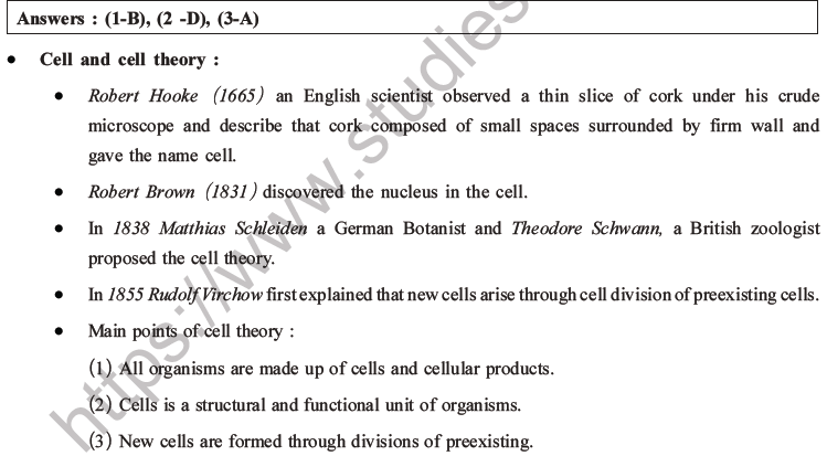 NEET Biology Cell Structure and Function MCQs Set B with Answers